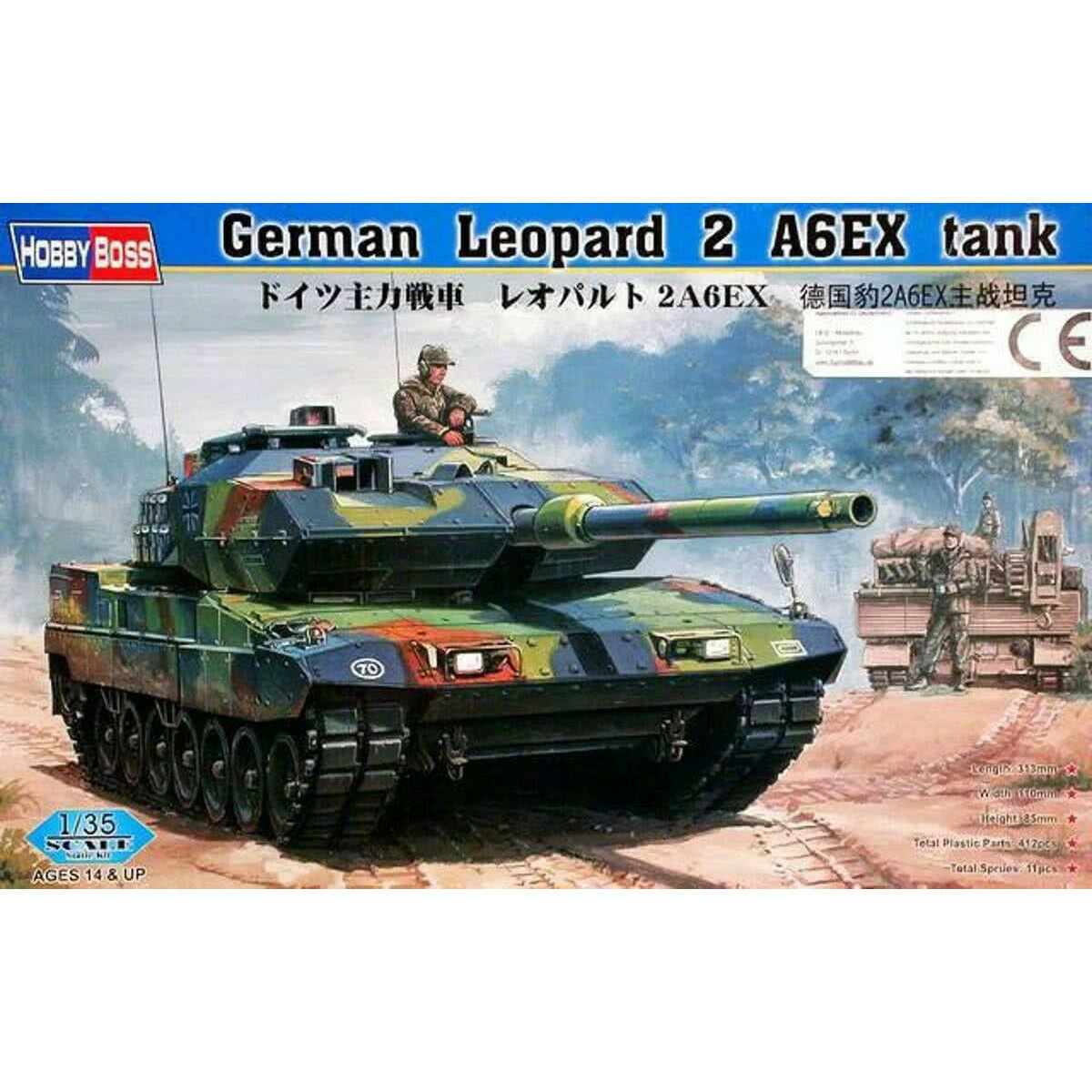 82403 HobbyBoss 1/35 German Leopard 2A6EX Tank :: Scale Models ...