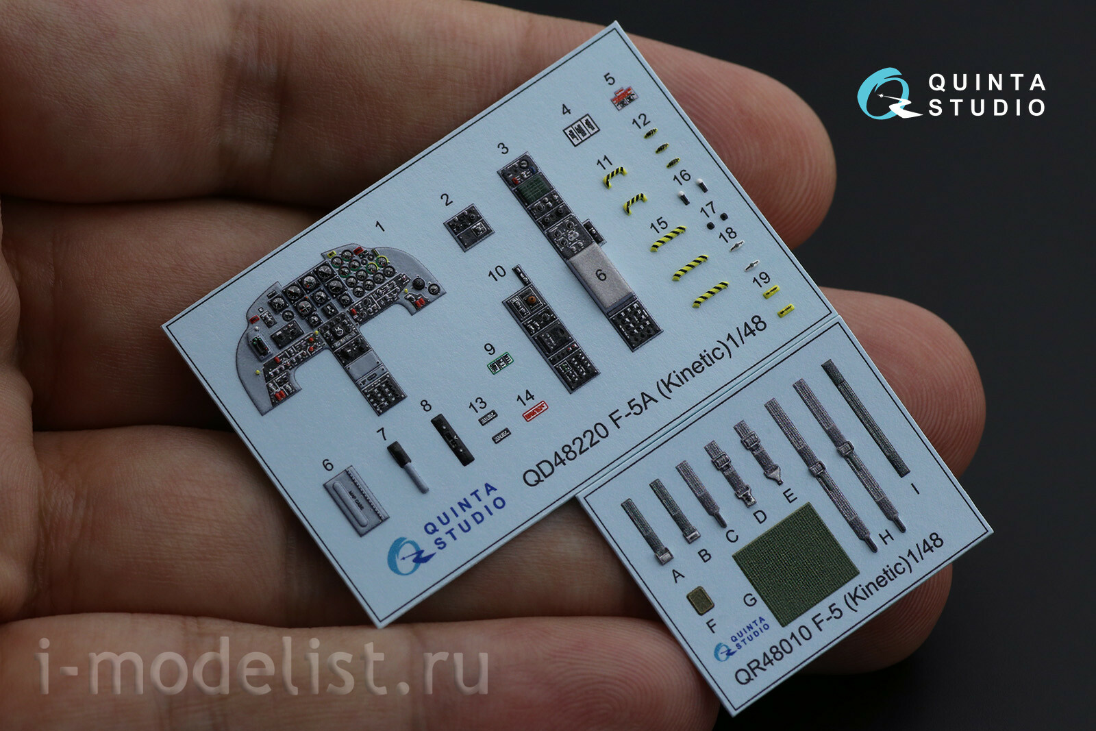 QD48220 Quinta Studio 1/48 3D Cabin Interior Decal F-5A (Kinetic ...