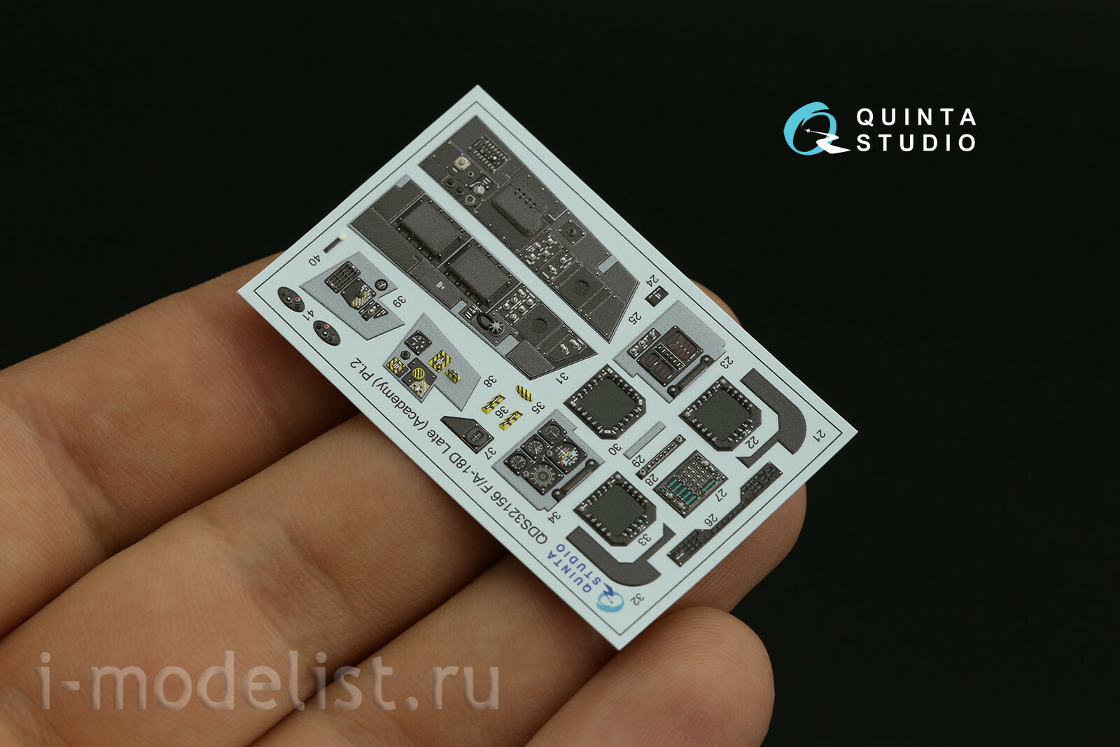 QDS-32156 Quinta Studio 1/32 3D Cabin Interior Decal F/A-18D late (Academy) (small version ...