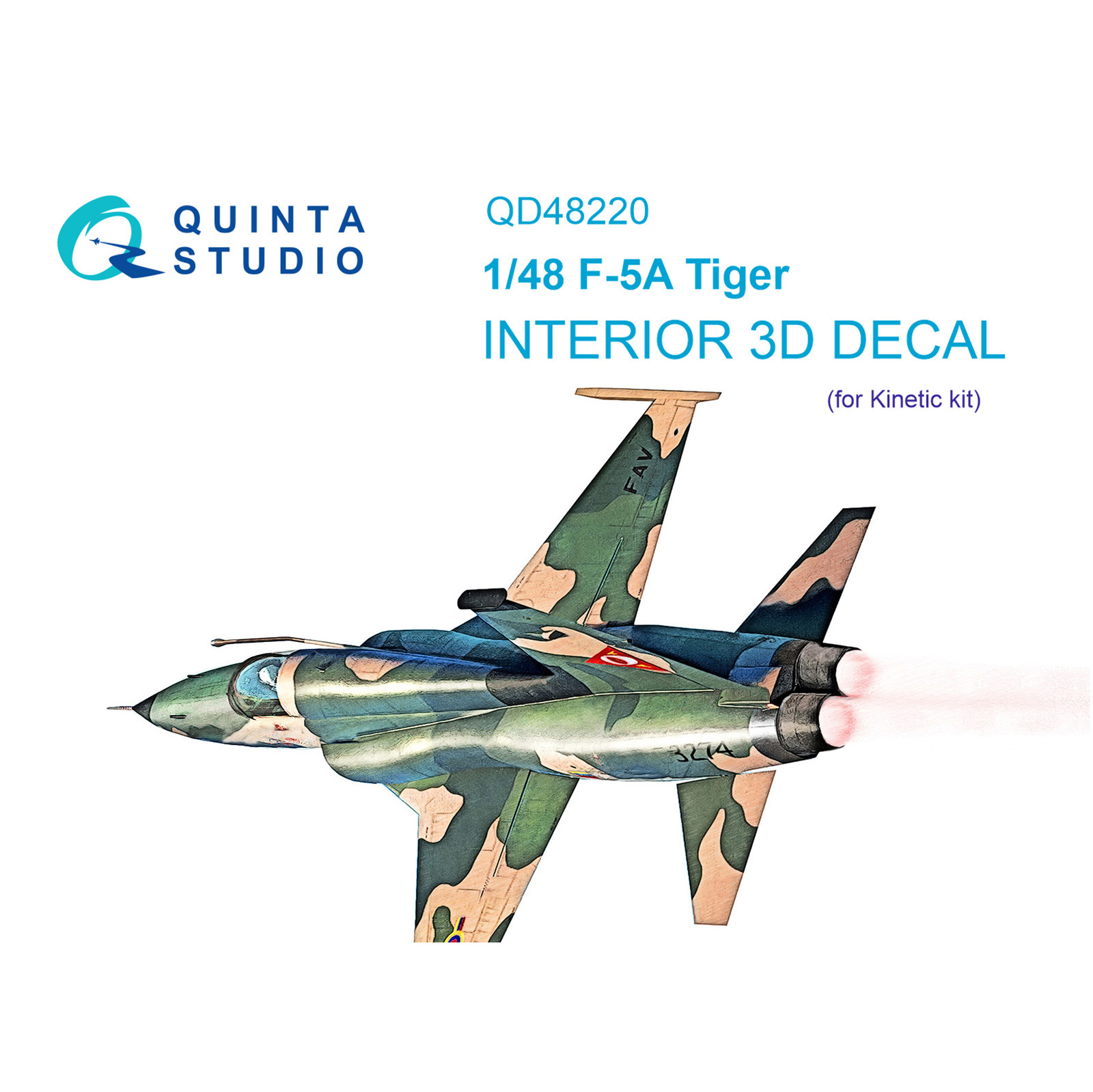 QD48220 Quinta Studio 1/48 3D Cabin Interior Decal F-5A (Kinetic ...