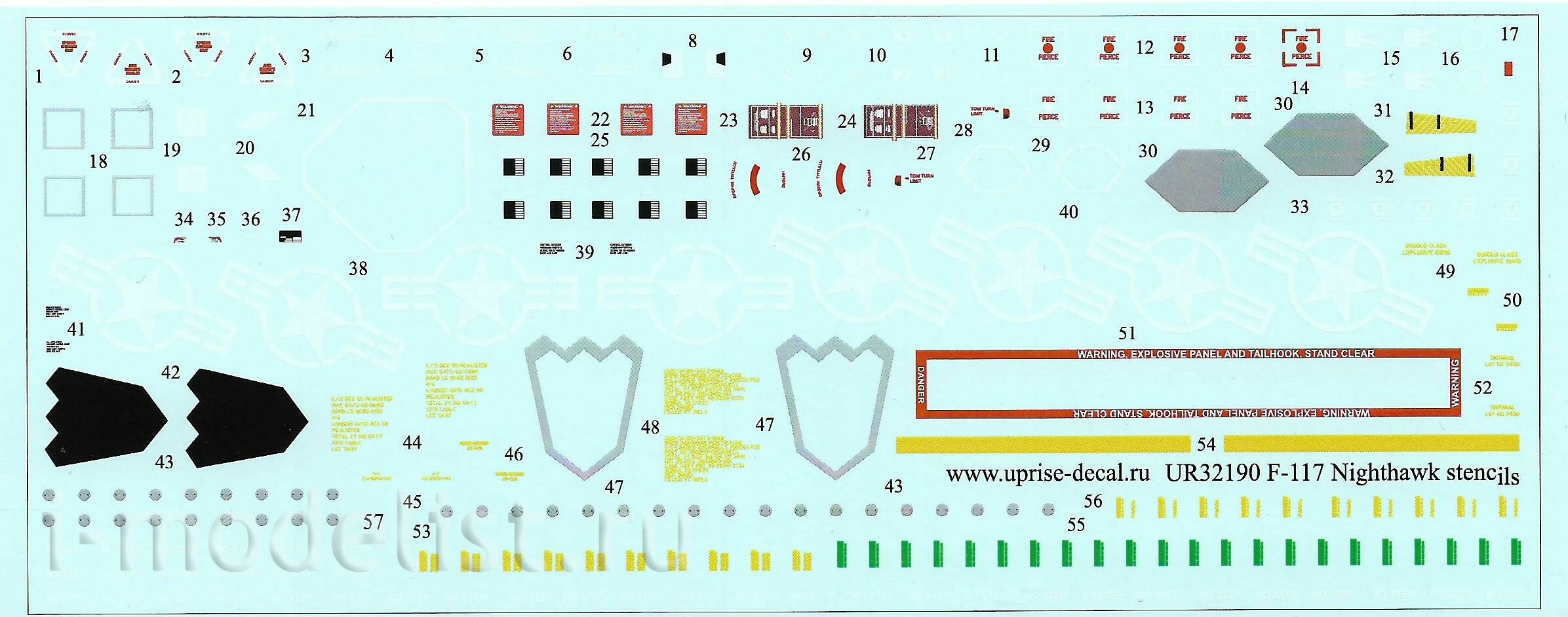 UR32194 Sunrise 1/32 Decal for F-117A Nighthawk "Desert Storm Pt.2 ...