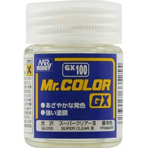 GX100 Gunze Sangyo Art paint T.M. MR.HOBBY 18ml Super Clear 3 Glossy ...